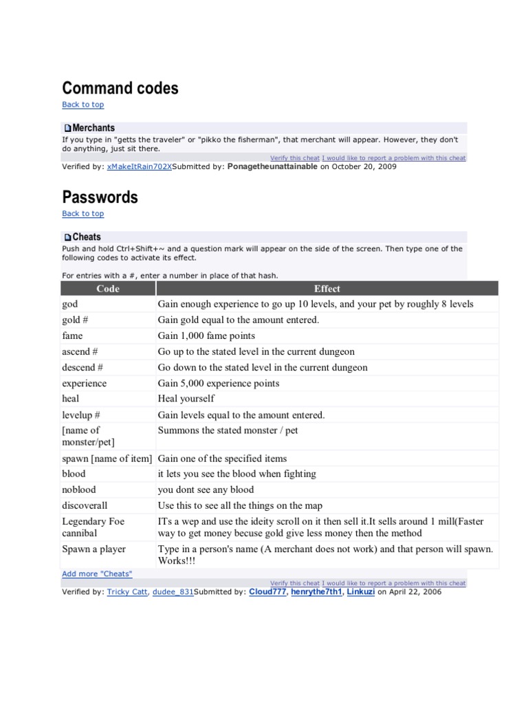 Fate Cheats | PDF | Cheating In Video Games | Jewelry