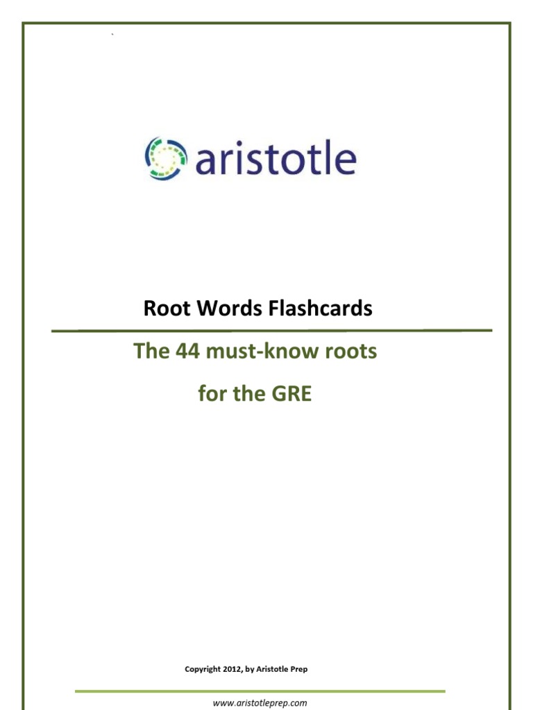 GRE Root Words Flashcards | PDF | Monotheism | God