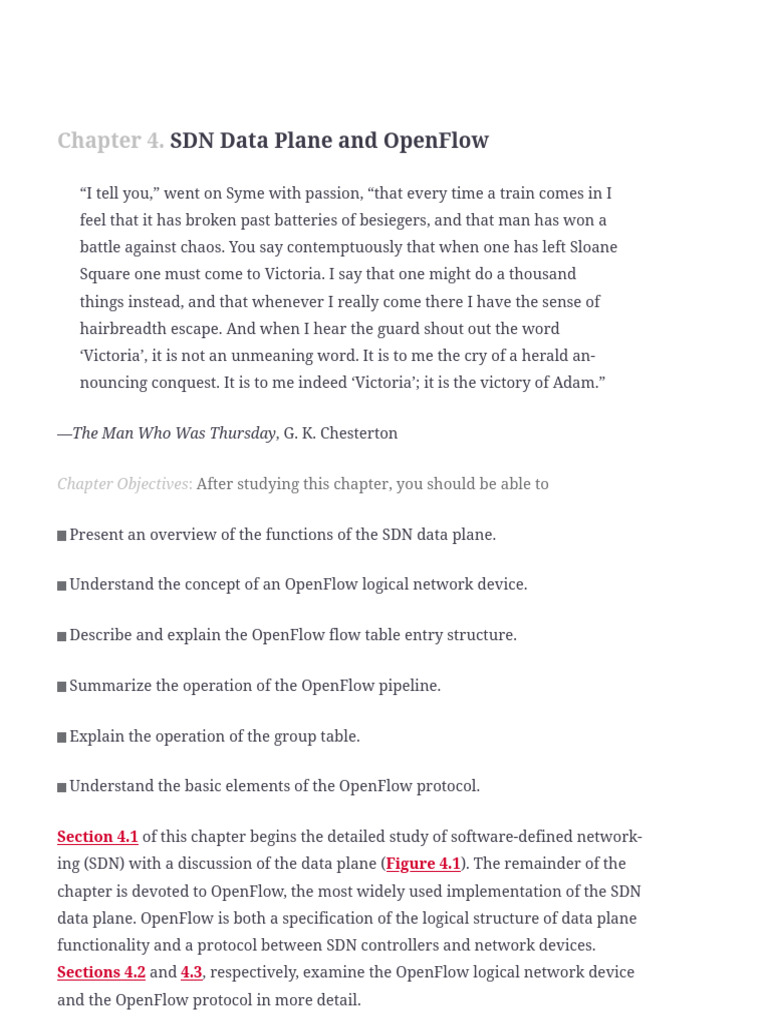 Chapter 4 - SDN Data Plane and OpenFlow - Foundations of Modern Networking - SDN, NFV, QoE, IoT ...