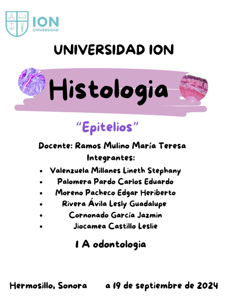 Cuestionario - Epitelio. Lineth | PDF