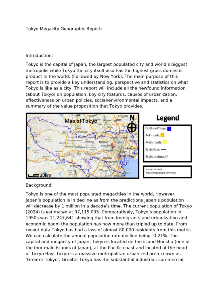 Tokyo - Megacity Report | PDF