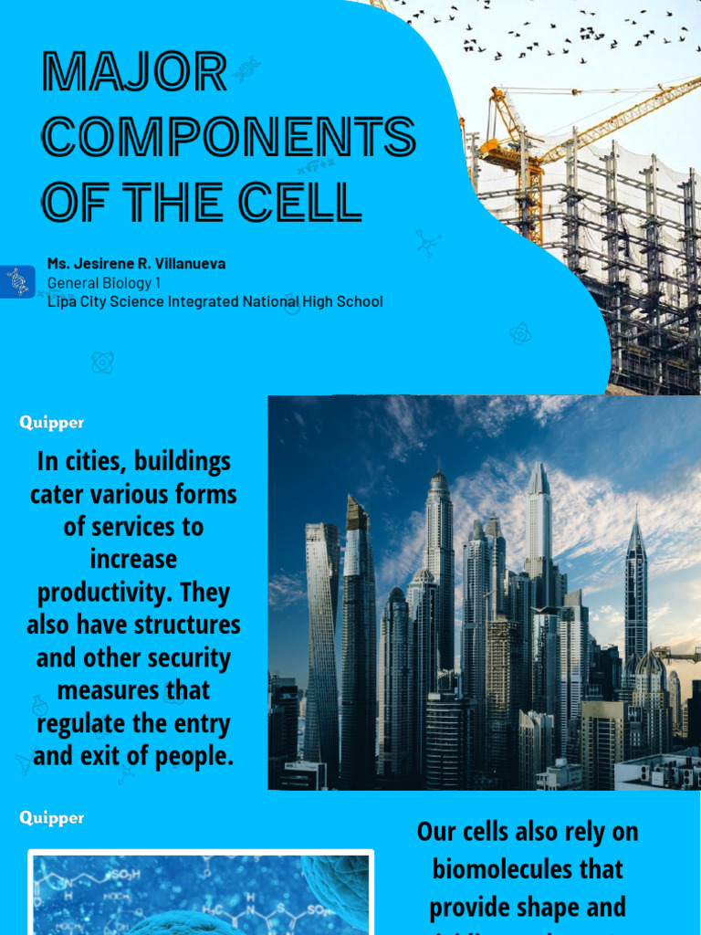 GenBiol1 - Lesson 2 - Major Components of The Cell | PDF | Cell ...