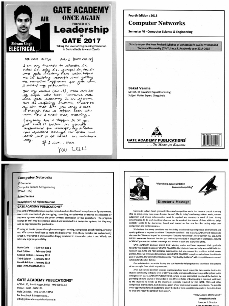 Computer Network 6th Sem CSE Csvtu | PDF