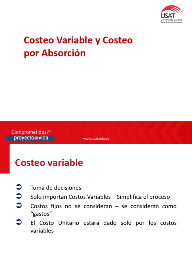6. Costo Variable y de absorcion | PDF