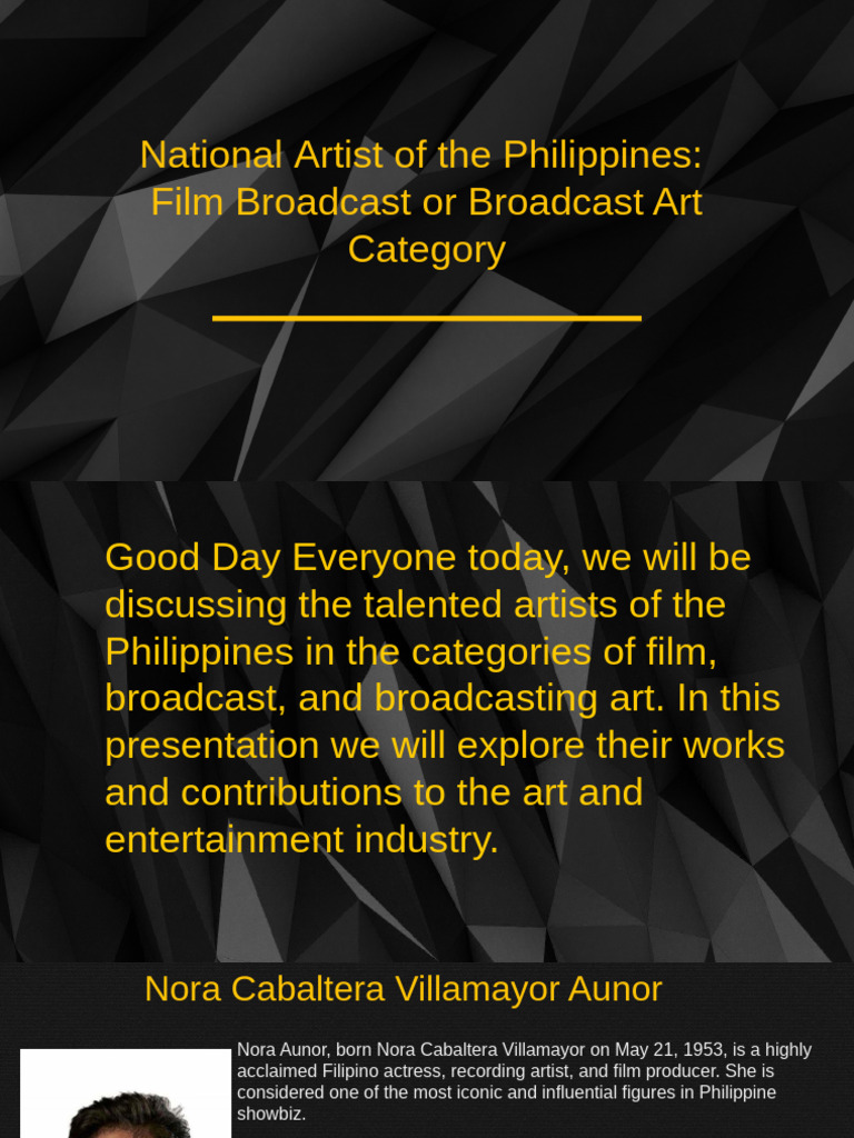 G2 National-Artist Film | PDF