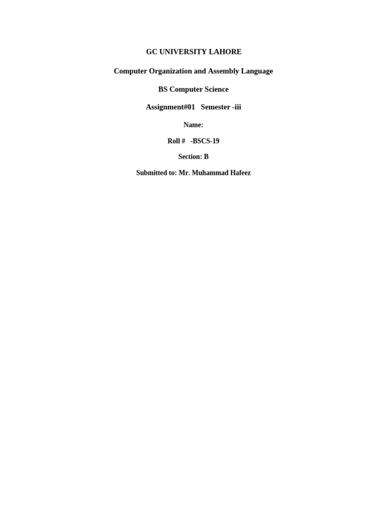 COAL Report Template | PDF