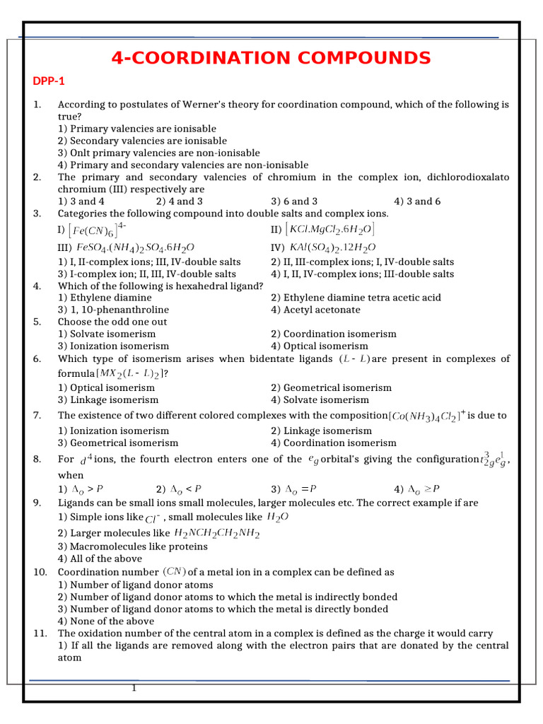 4-COORDINATION_COMPOUNDS-dpp | PDF