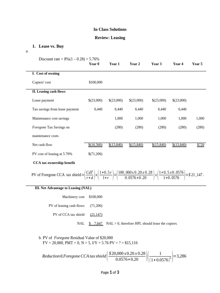 Inclass Solutions 6 | PDF