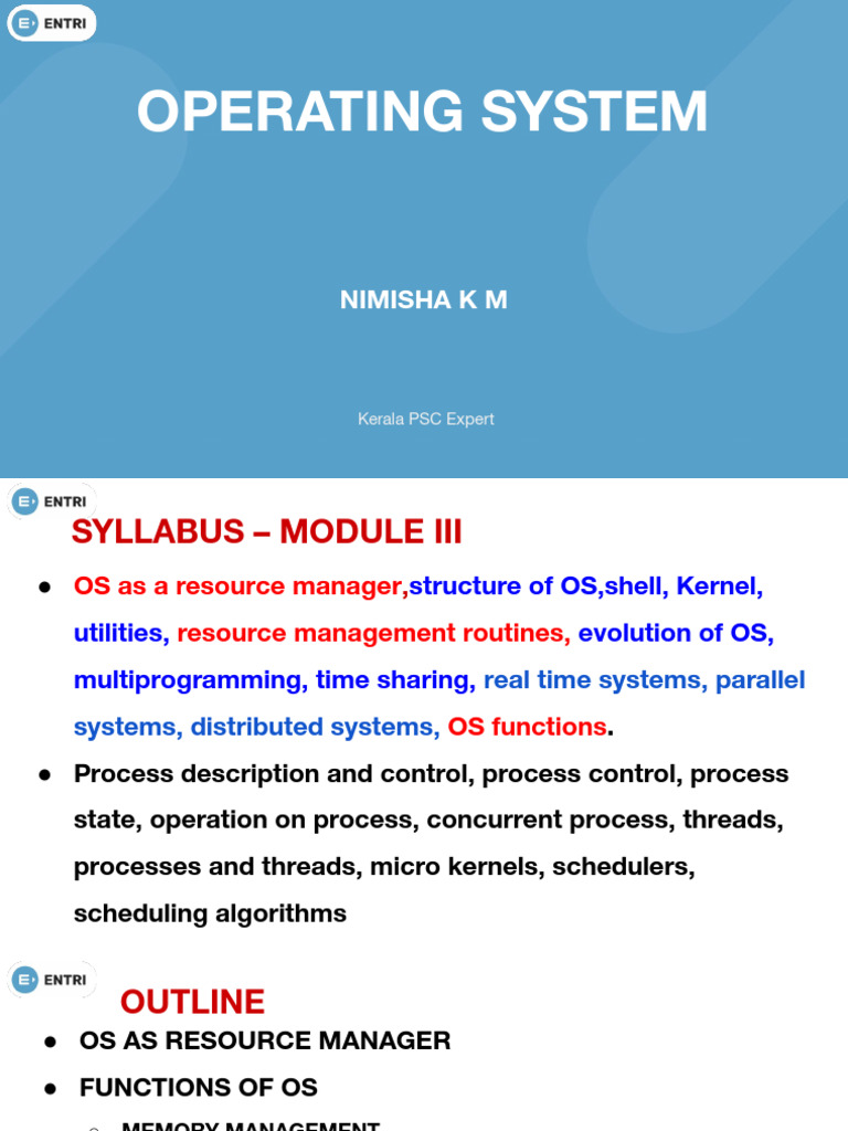 Operating System05 Functions of OS | PDF