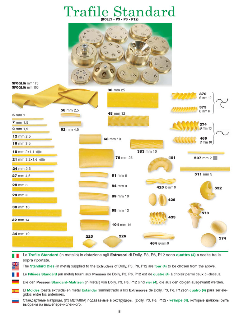 Trafile Monferrina in Stock | PDF | Cuisine | Mediterranean Cuisine
