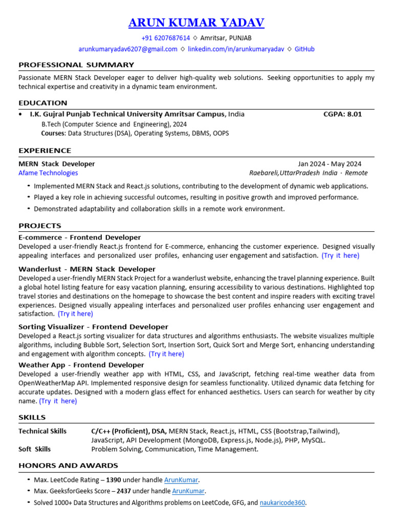 Arun Kumar Yadav | PDF | Usability | Computing