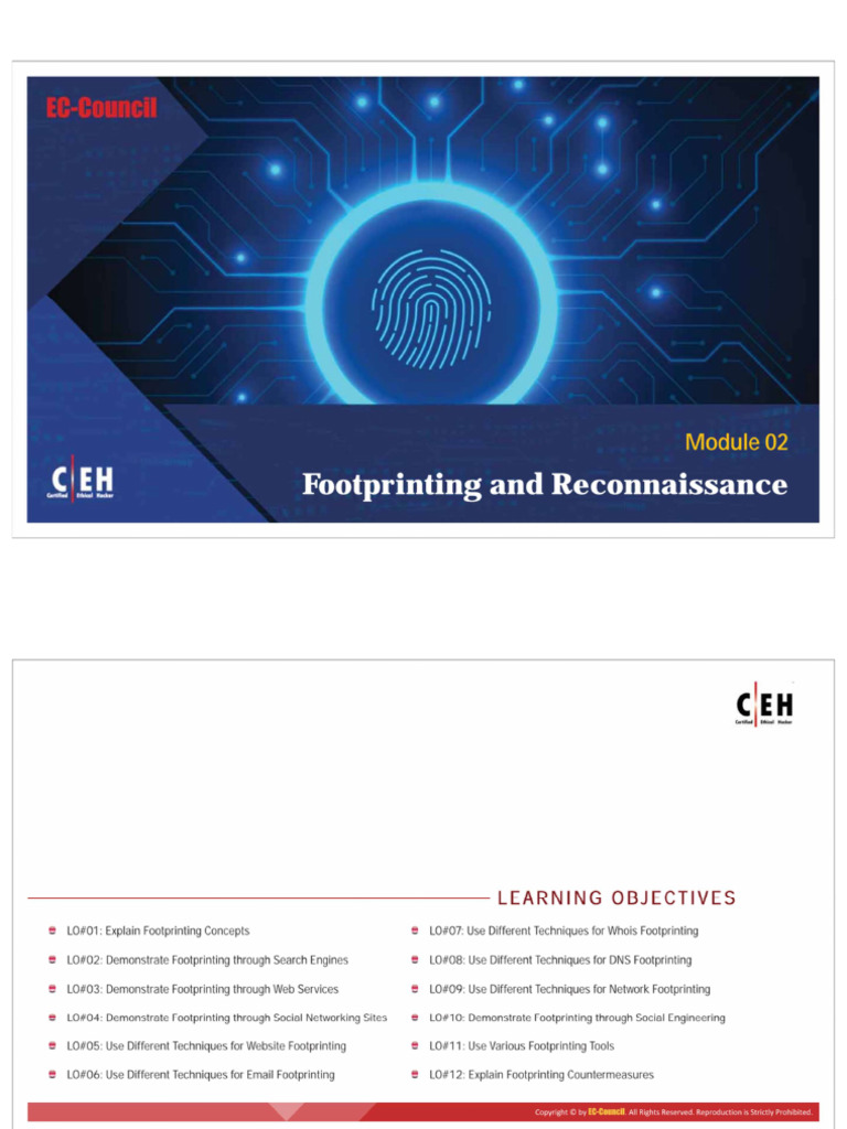 Instuctor Presentation CEH 12 - Module 02 - Footprinting and ...