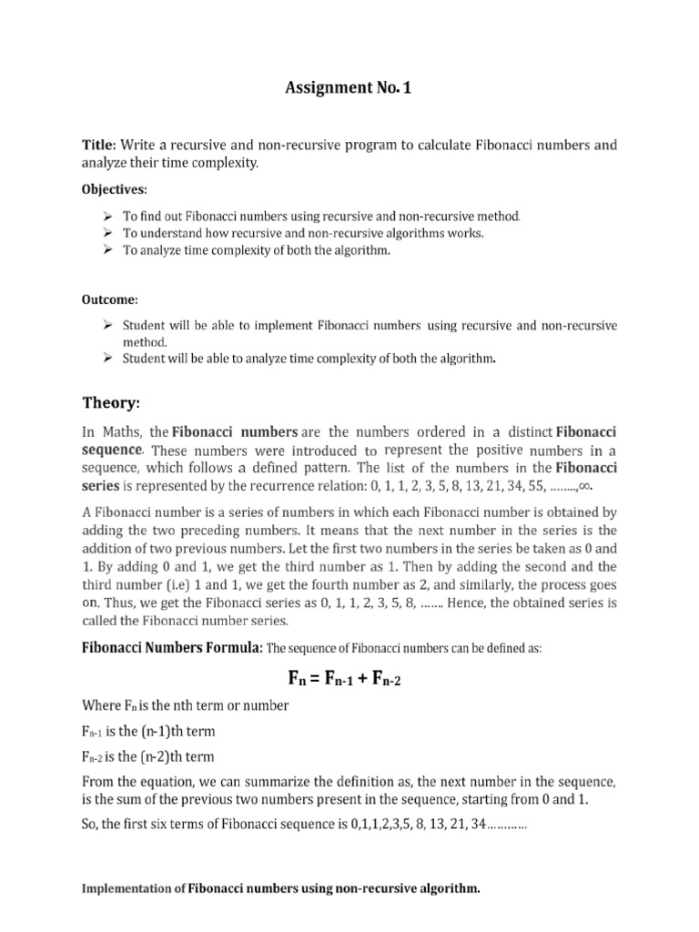 Daa Assignment (1&2) | PDF