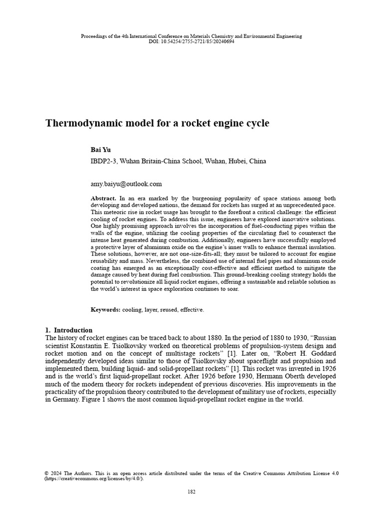 Thermodynamic_model_for_a_rocket_engine_cycle (1) | PDF