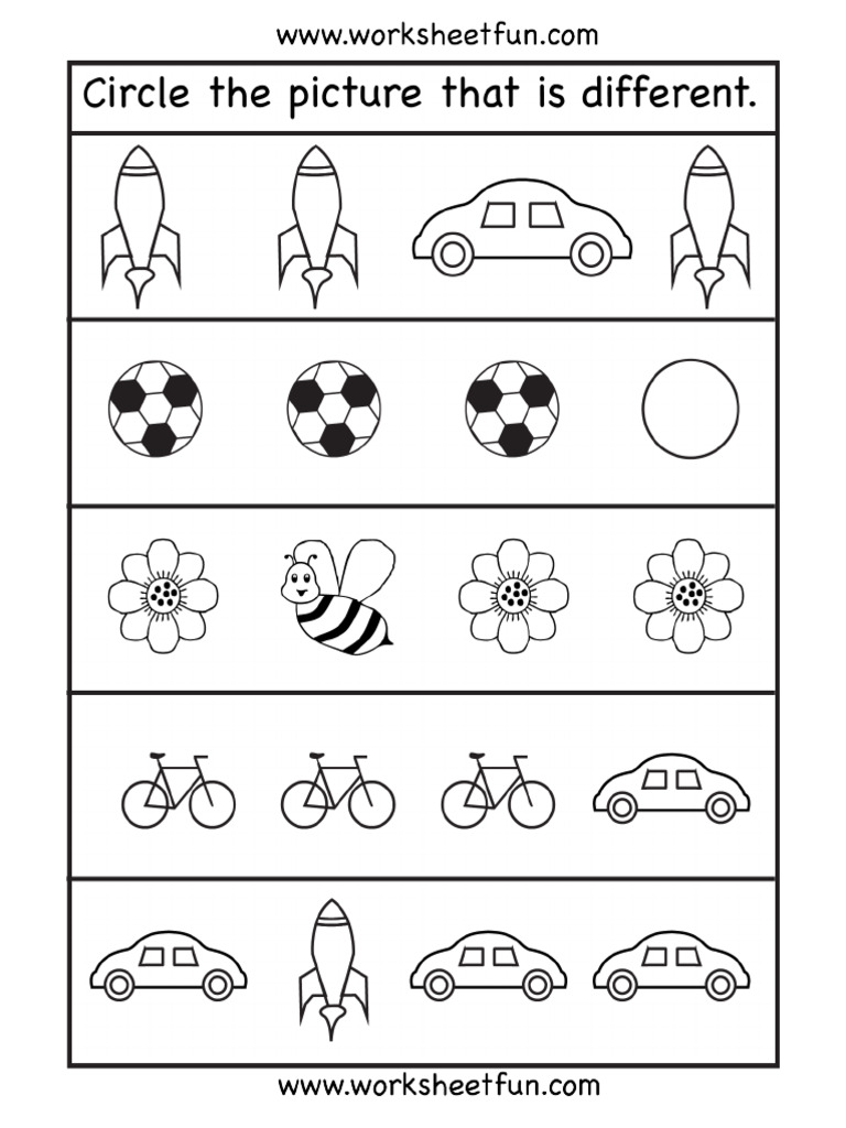 Differentworksheetfun4 PNG | PDF