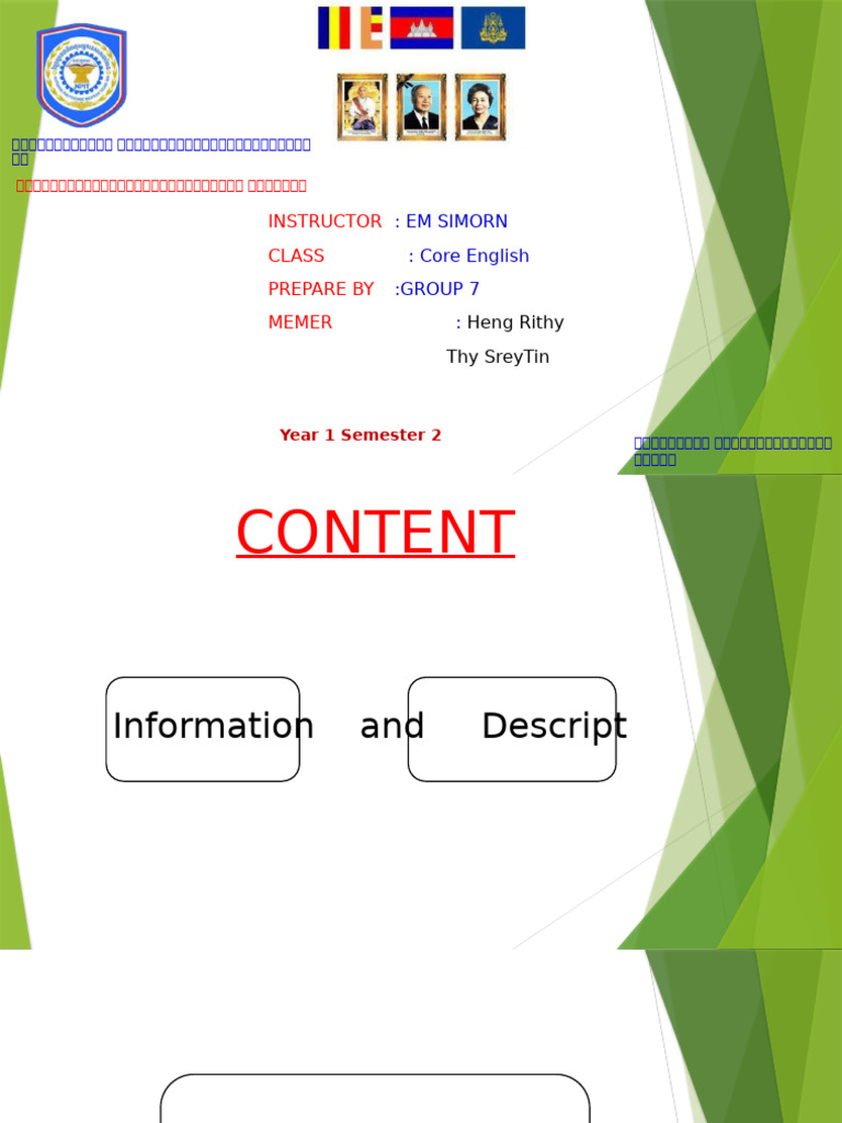 Core (Information and Descript) G7 | PDF