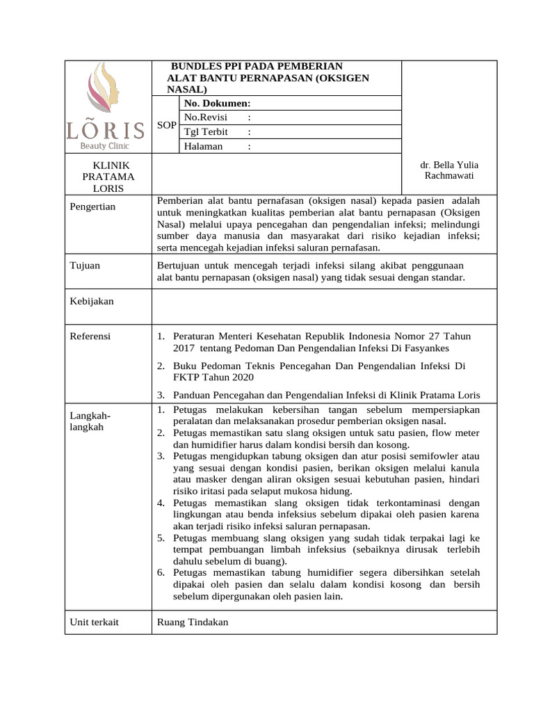 2.3.2.2 Bundles Ppi Pada Pemberian Alat Bantu Pernapasan | PDF