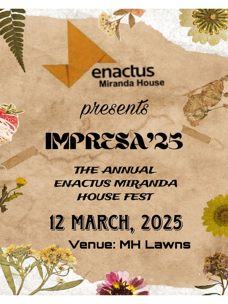 Samaira Enactus IMPRESA'25 Poster | PDF