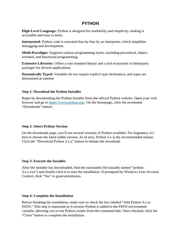 PYTHON | PDF