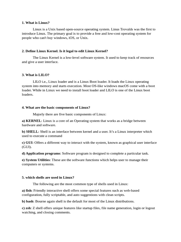 Linux Notes | PDF