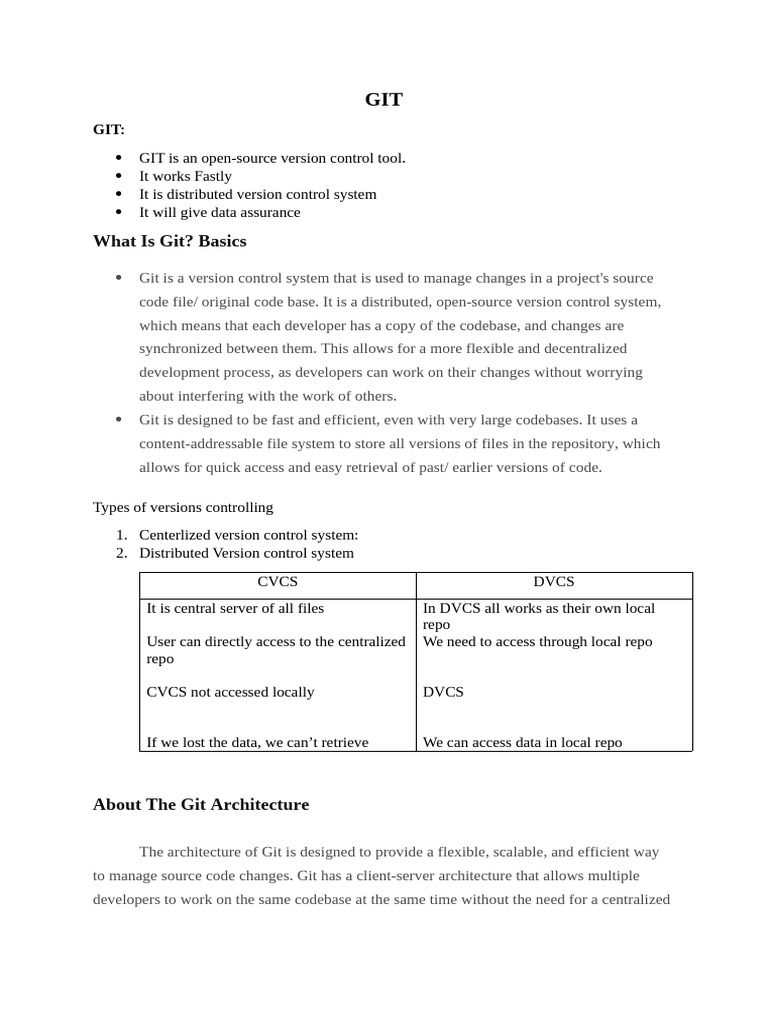 What Is Git? Basics | PDF