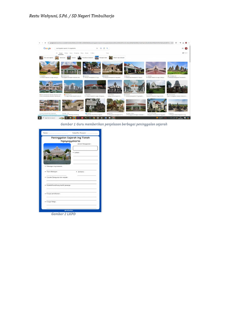 RESTU W-DOKUMENTASI PRAKTIK BAIK LITERASI | PDF