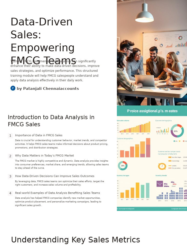 Data Driven Sales Empowering FMCG Teams | PDF