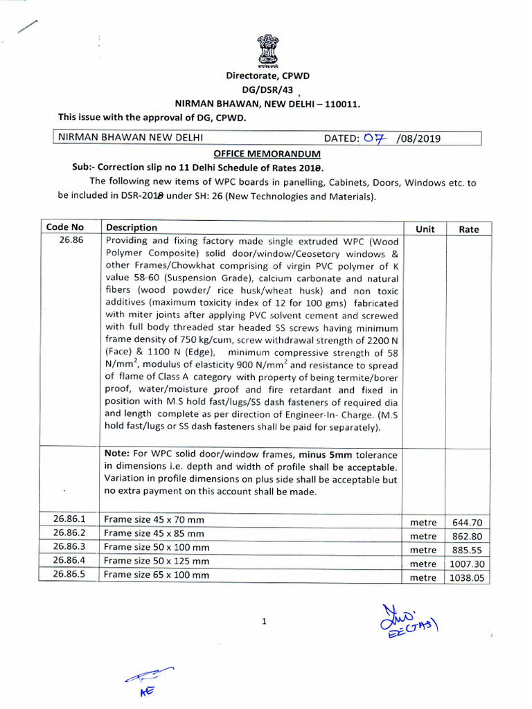 CPWD DSR (With Rates) | PDF