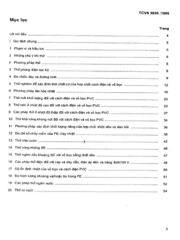 Tiêu Chuẩn Việt Nam-TCVN 5936 - 1995 | PDF
