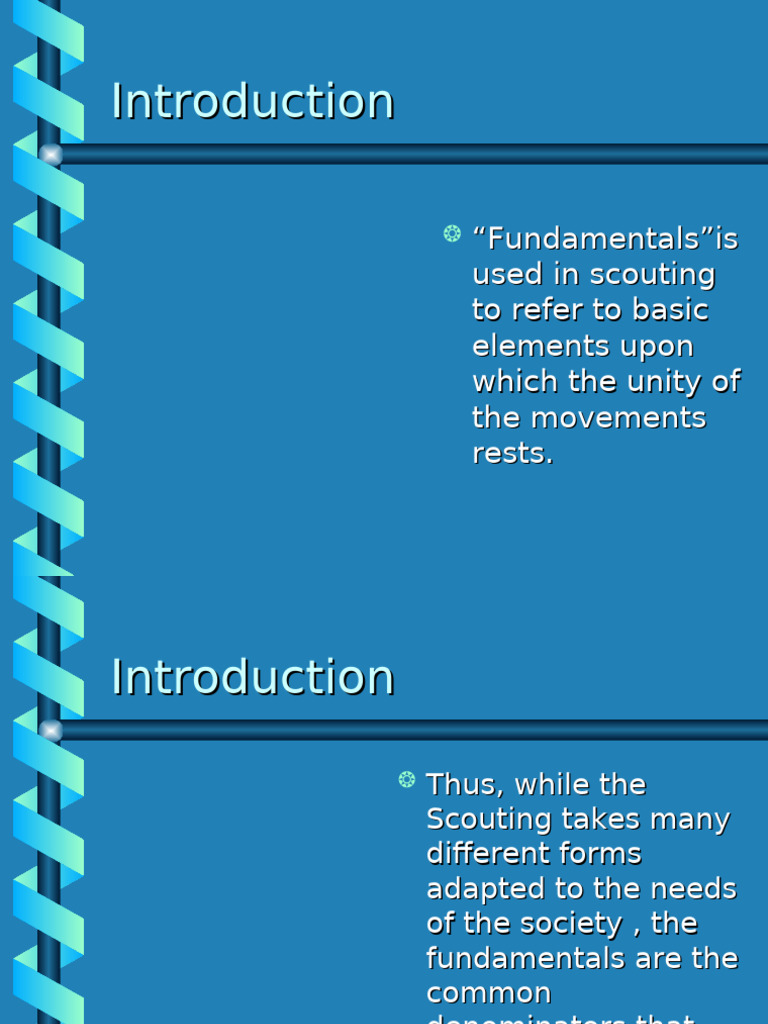 Fundamentals of Scouting Explained | PDF | Scouting | Self-Improvement