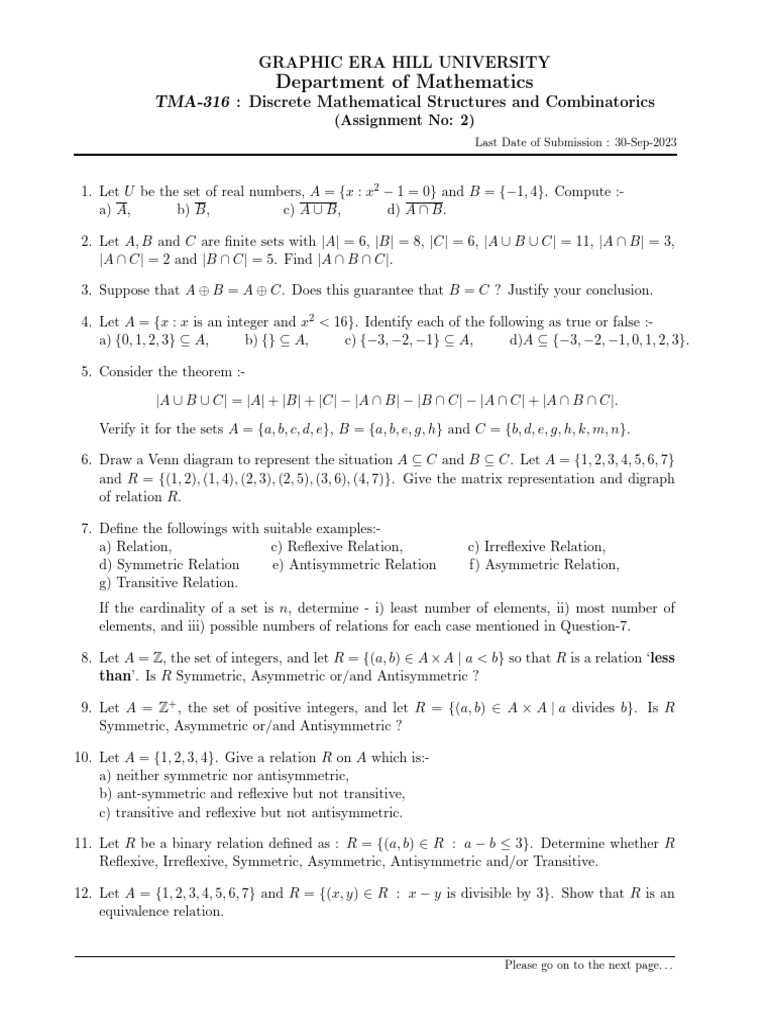 ASSIGNMENT-2-TMA-316 | PDF