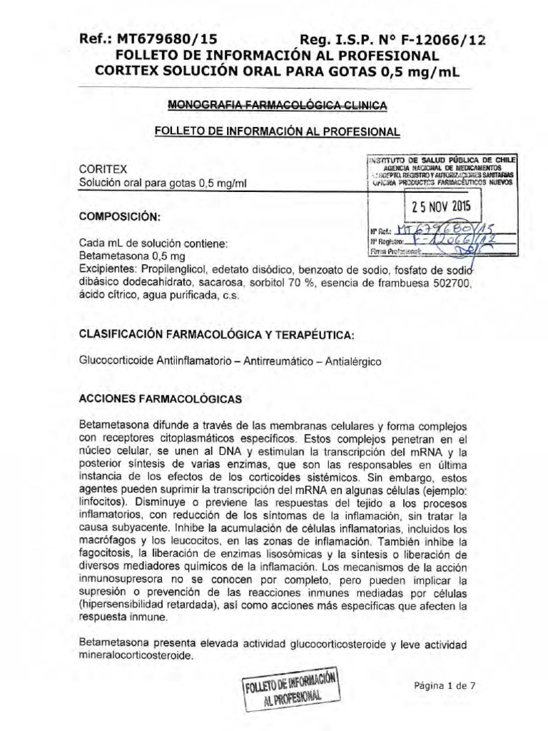 Coritex Gotas 05 | PDF