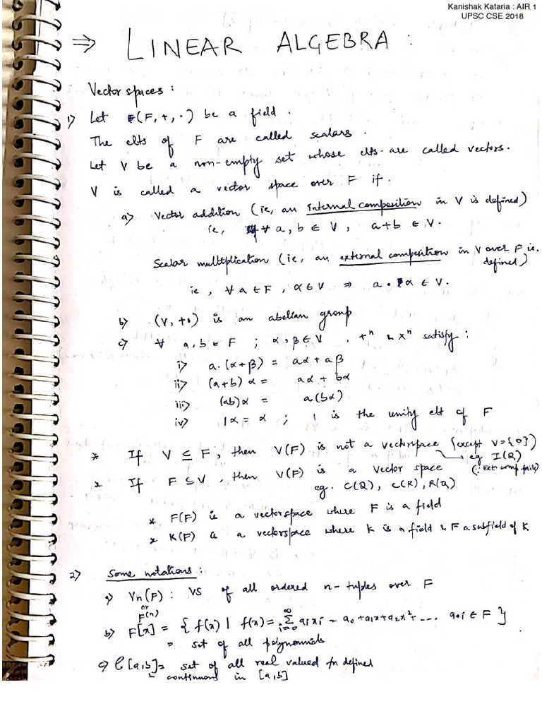 Linear Algebra | PDF