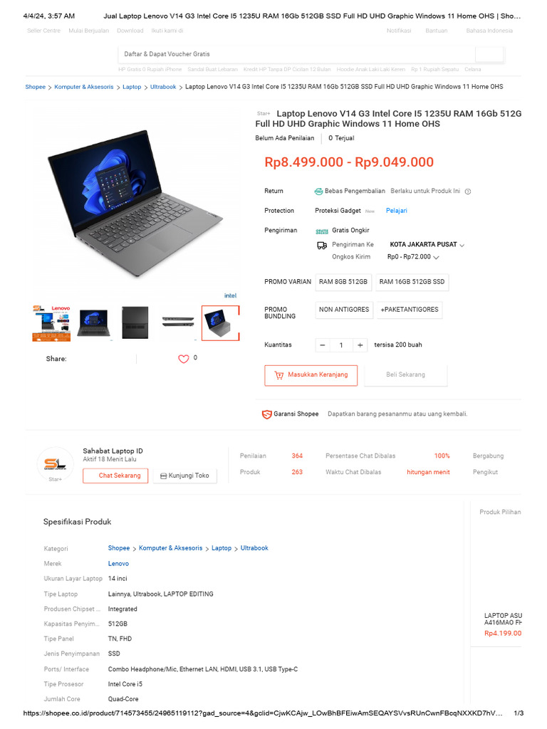 Spek Laptop Lama | PDF