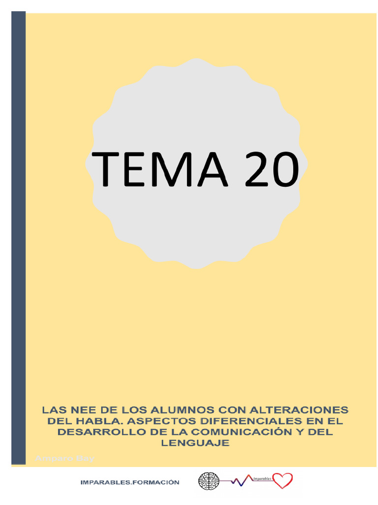 Tema 20 Lomloe | PDF