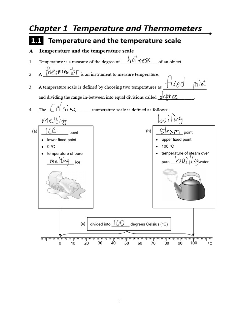 Ch1-2 Temperature & Heat - Note | PDF