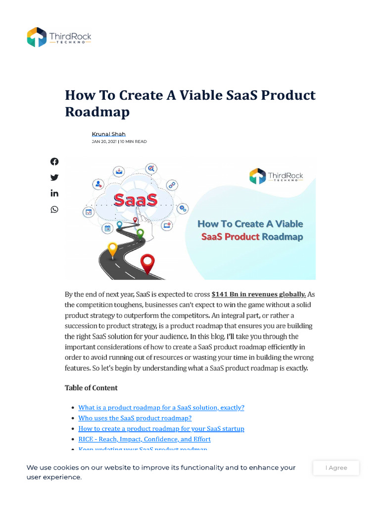 How To Create A Viable Saas Product Roadmap | PDF