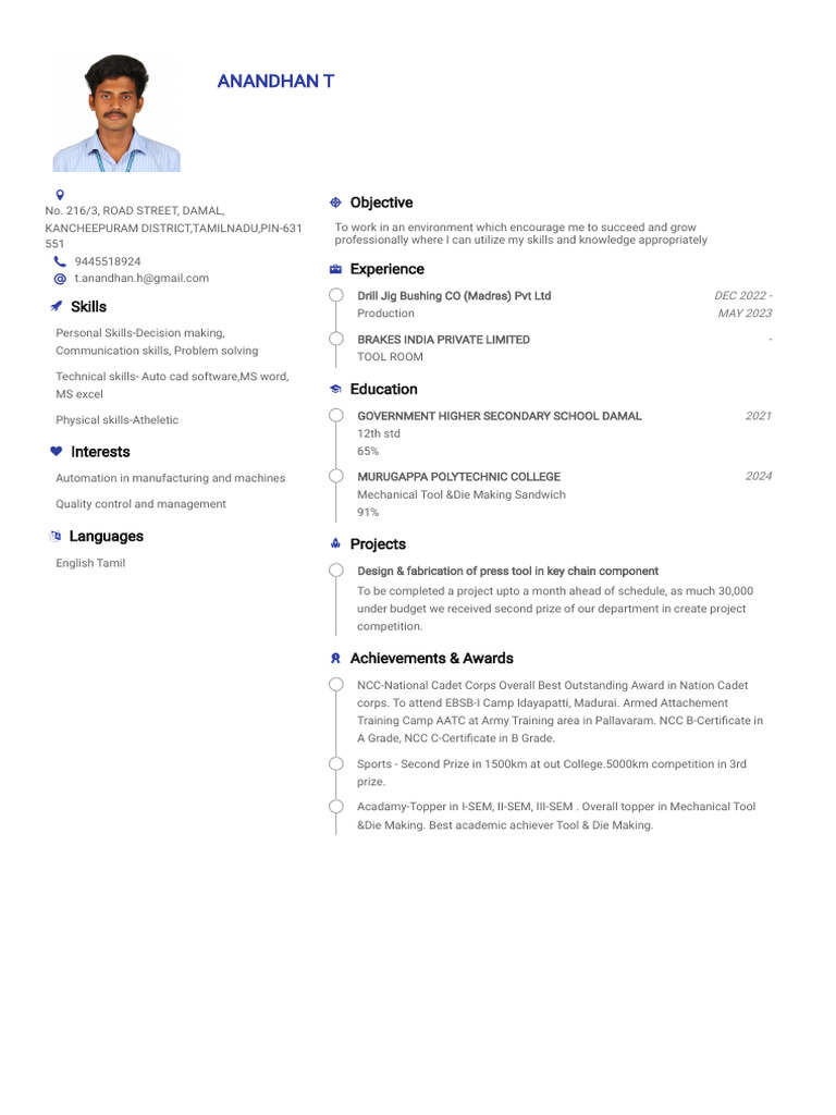 02 CV - Anandan | PDF