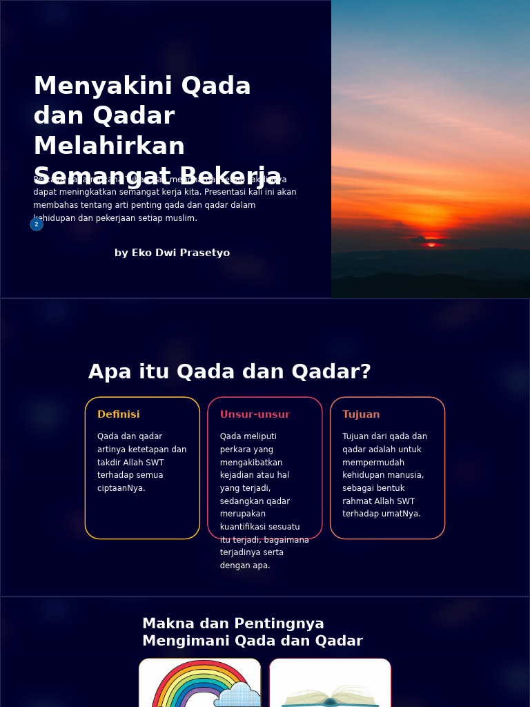 Materi Kelas12 Qada Dan Qadar | PDF