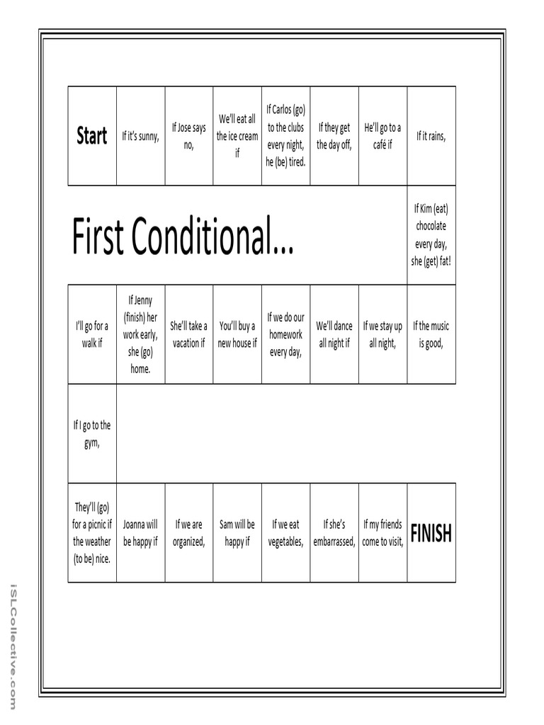 First Conditional Game | PDF