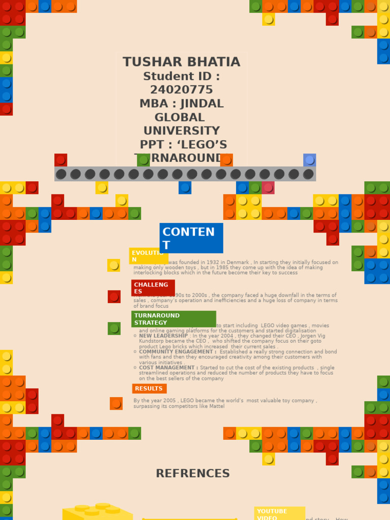 Lego’s Turnaround ( Tushar Bhatia ) | PDF