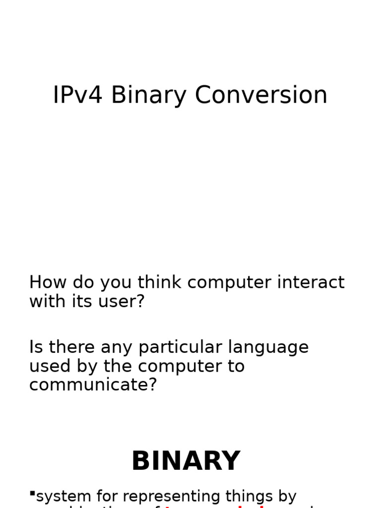 Css11 Q4 M1 Ipv4 Binary Conversion Pdf 