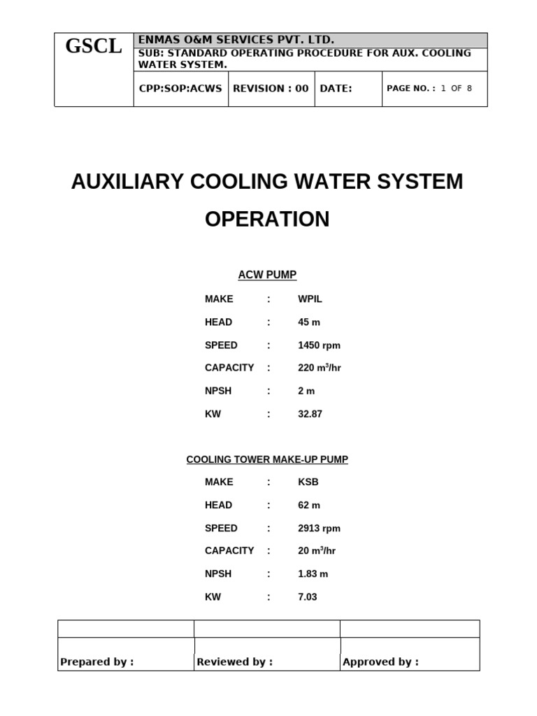 ACWS Operation | PDF