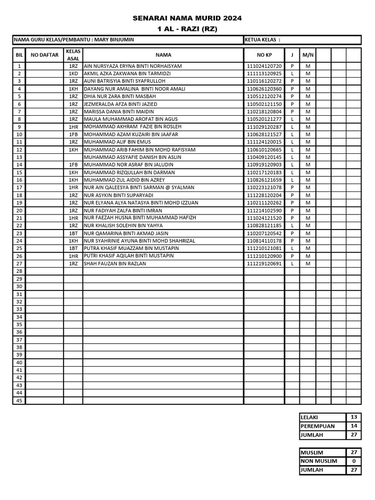 Form 1 2024 - 02 | PDF