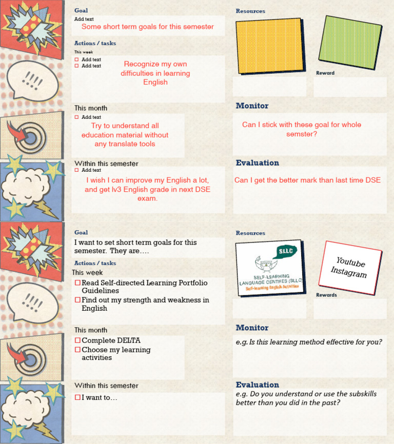 Template For Self-Directed Learning 2 | PDF