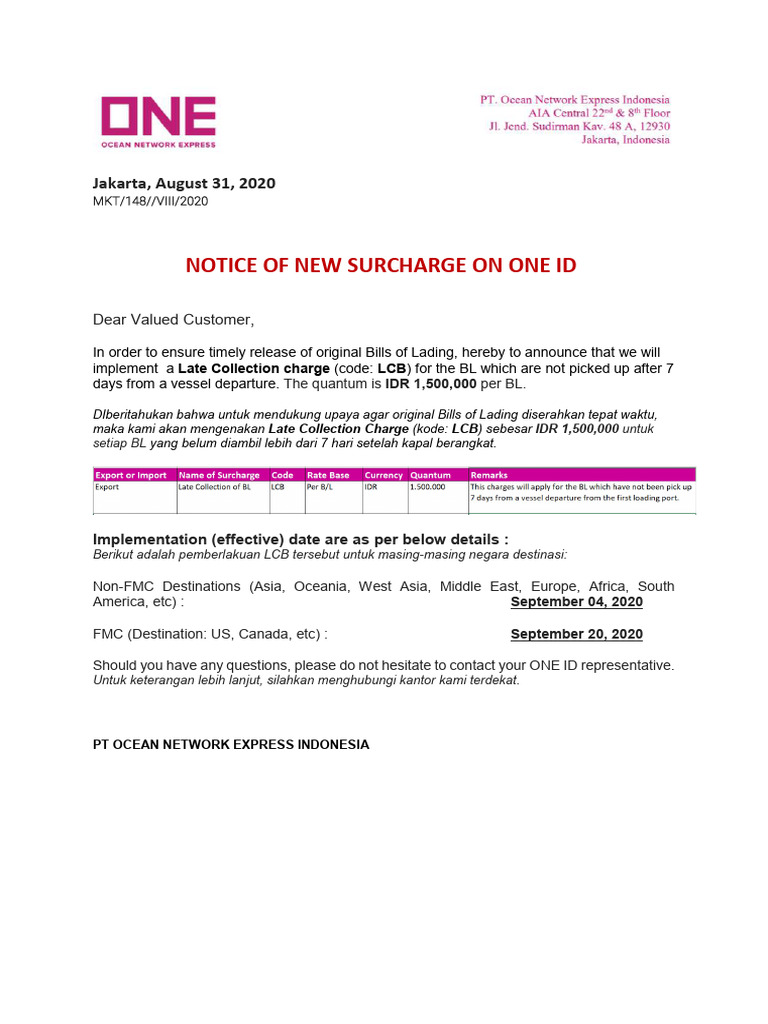 Late Collection Charge | PDF