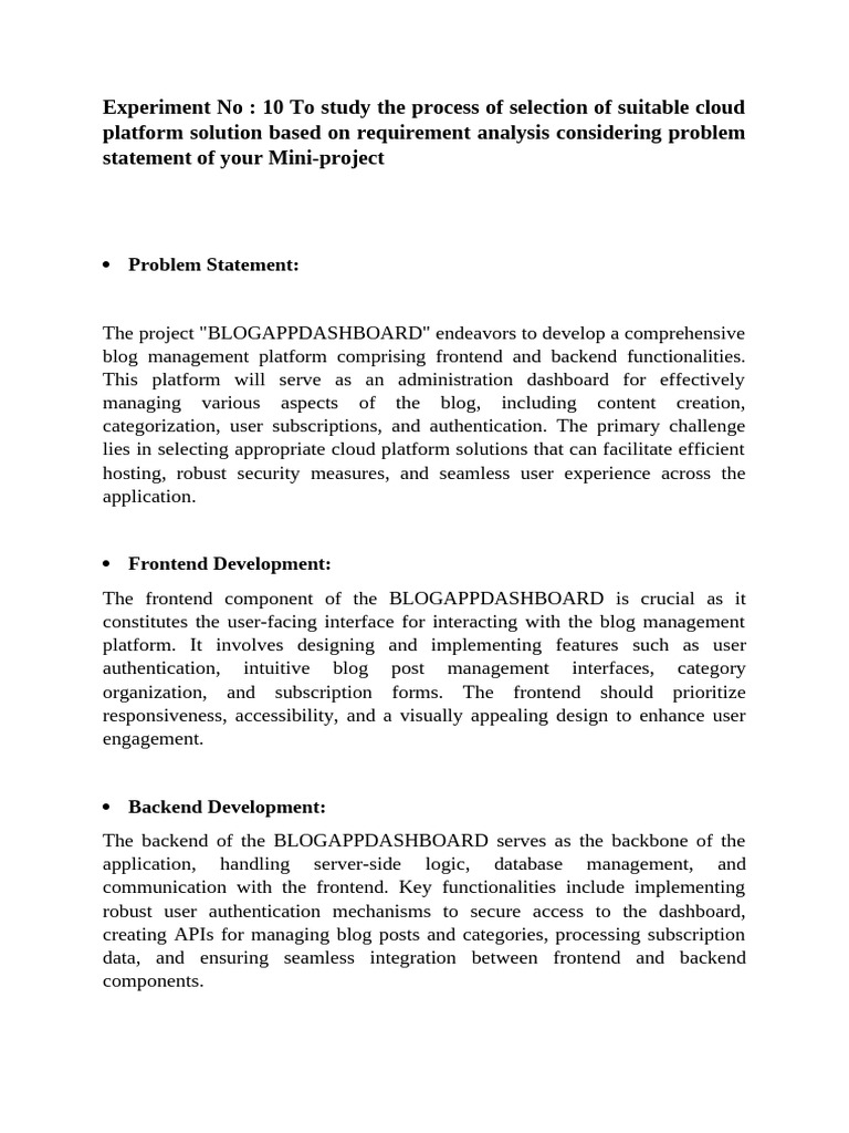 CCL Experiment No 10 | PDF
