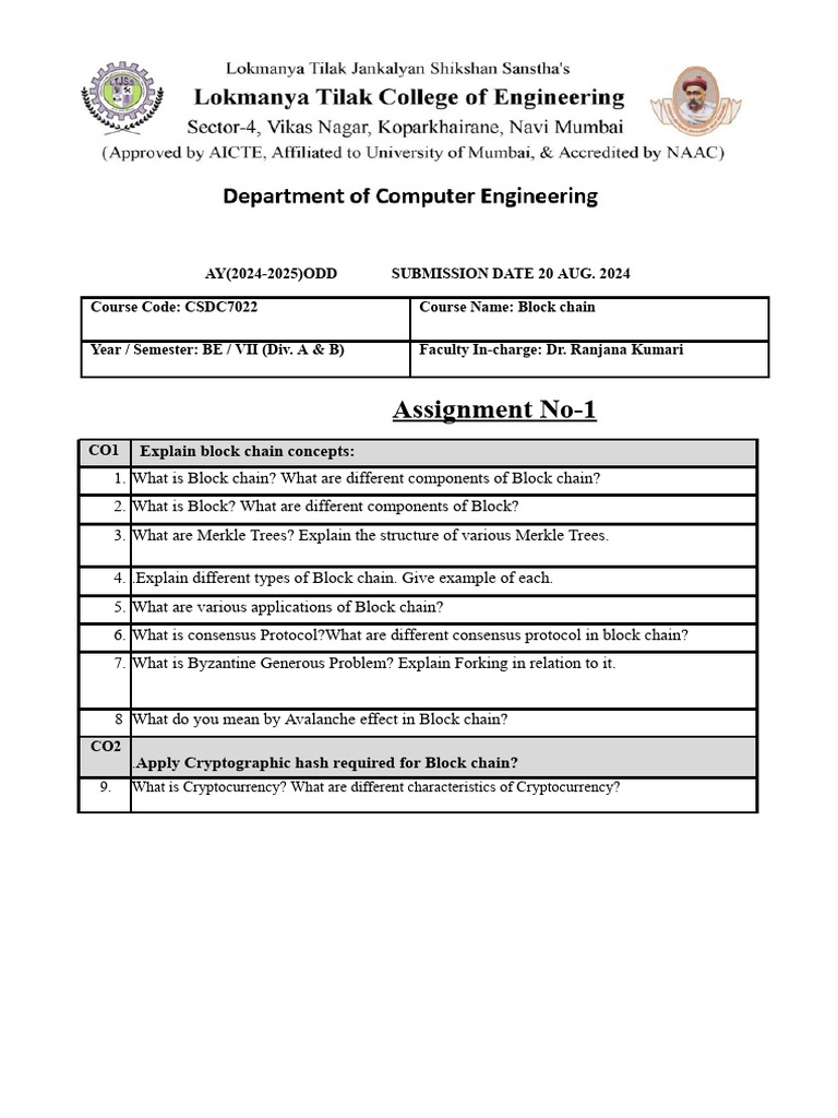 BC Assignment 1 Ay 2024-25 | PDF