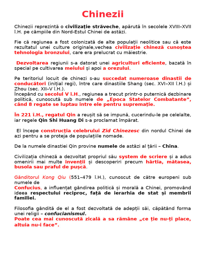 Chinezii | PDF