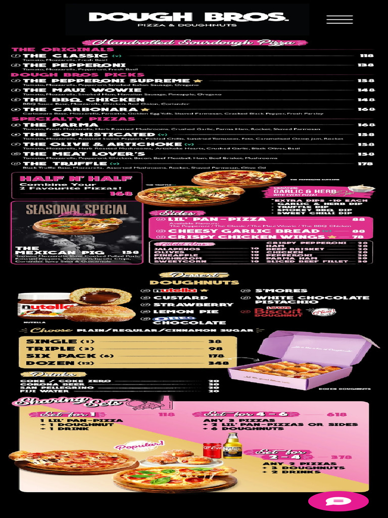 MENU Dough Bros. Pizza | PDF